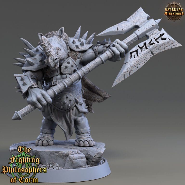 Dios, O Entalhado - Fighting Philosophers of Corm - Daybreak Miniatures ...