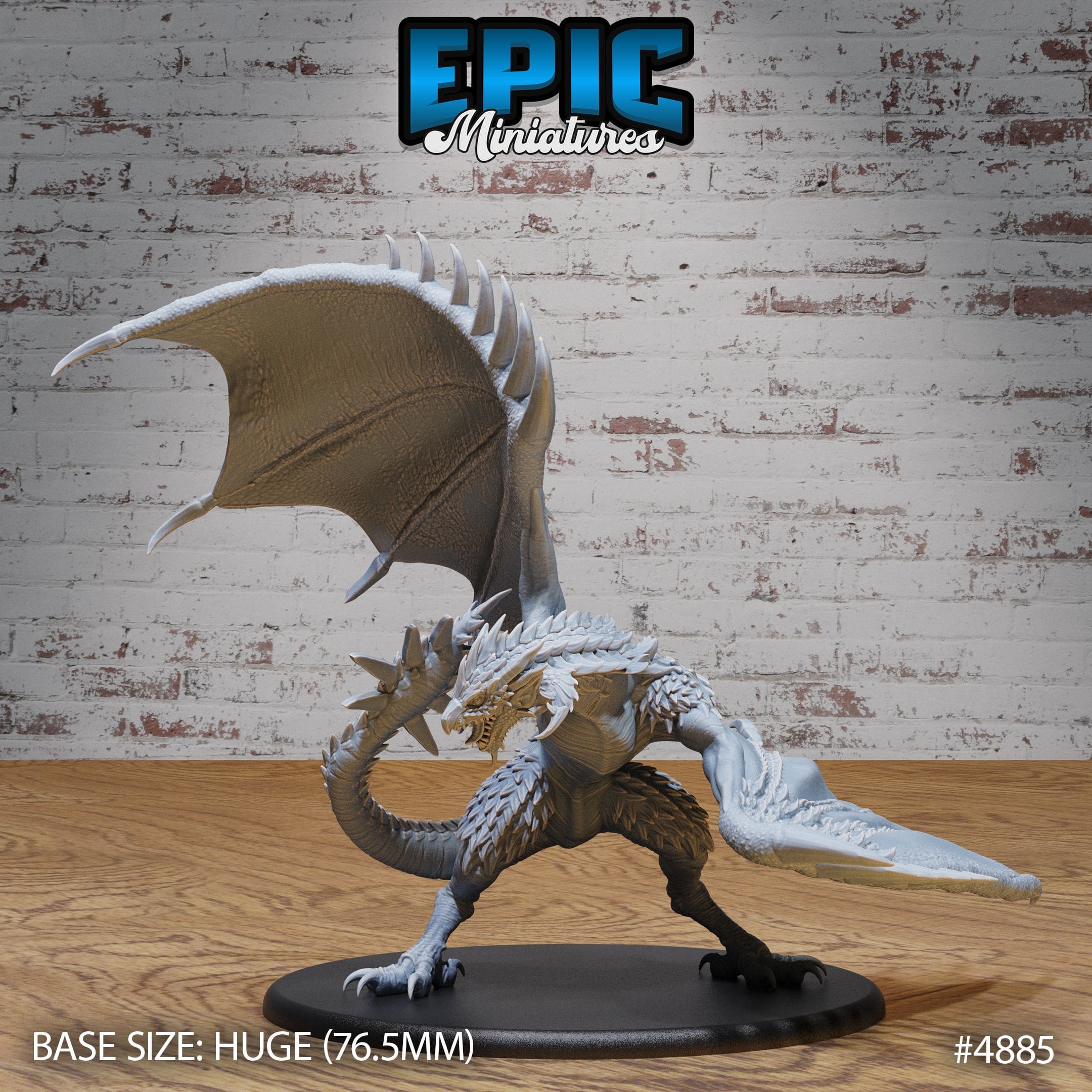 Wyvern Mortal Atacando - Age of Dragons - Epic Miniatures