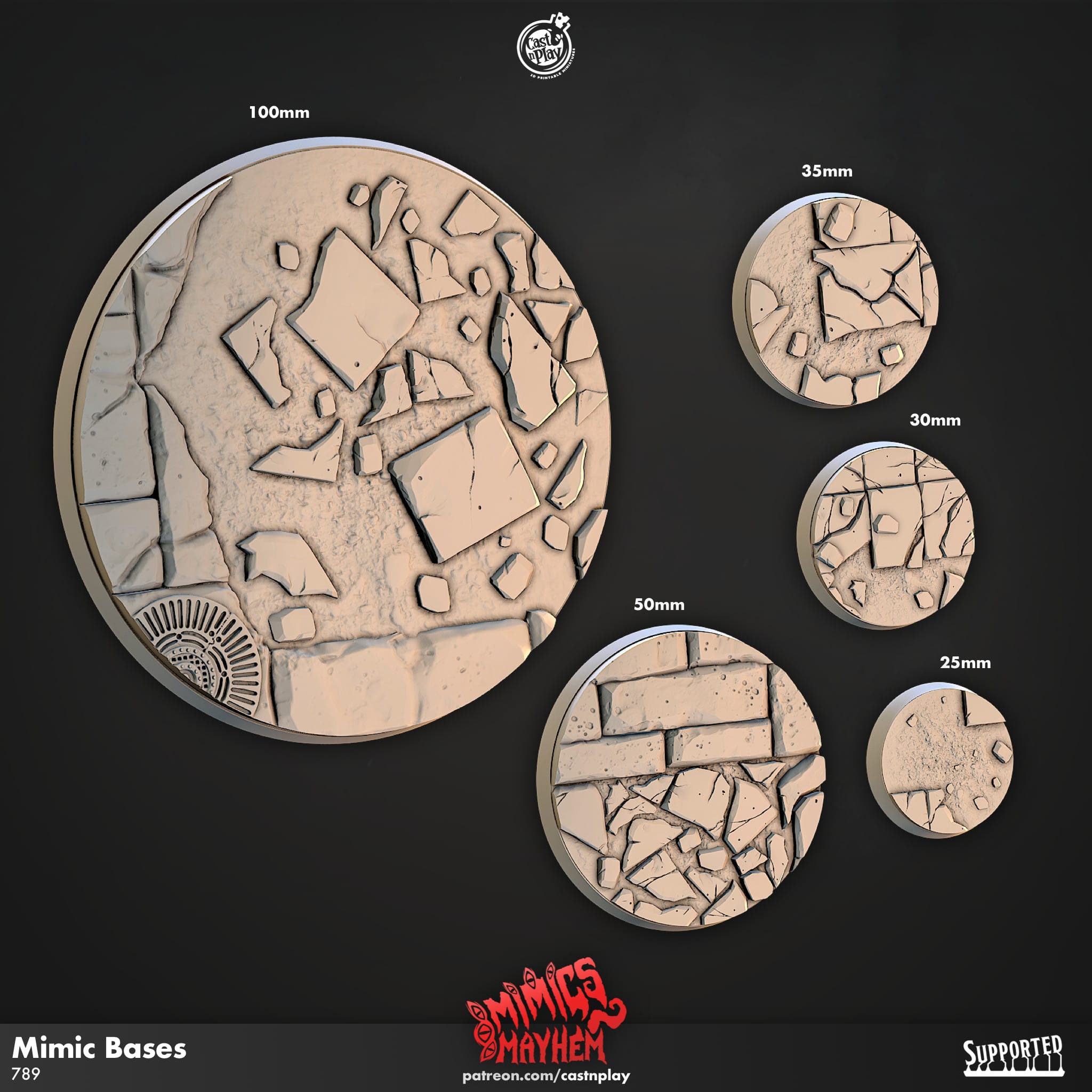 Mimic Bases – Mimics Mayhem – Cast N Play - Arsenal Craft